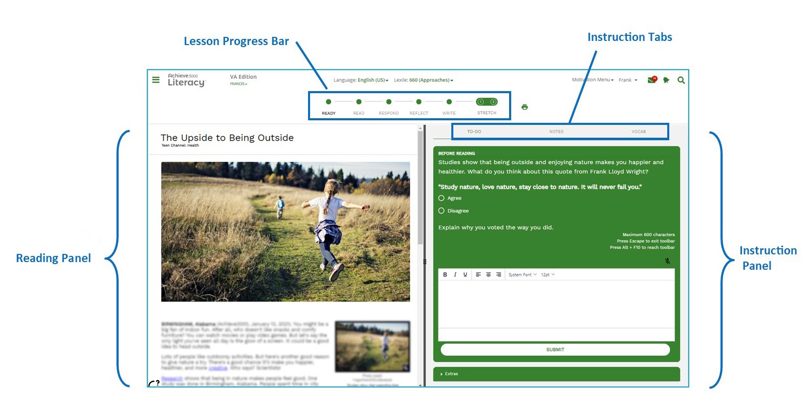 What Does a Lesson Look Like? – Achieve3000 Literacy- Home Resources